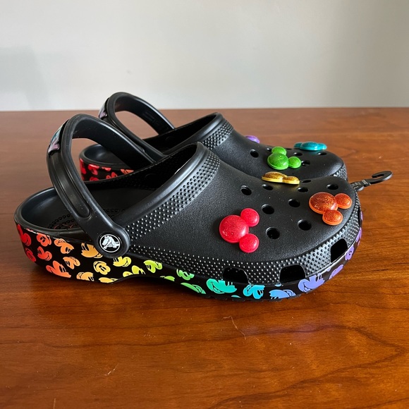 CROCS | Shoes | Nwt Crocs X Disney Rainbow Pride Celebration Mickey ...